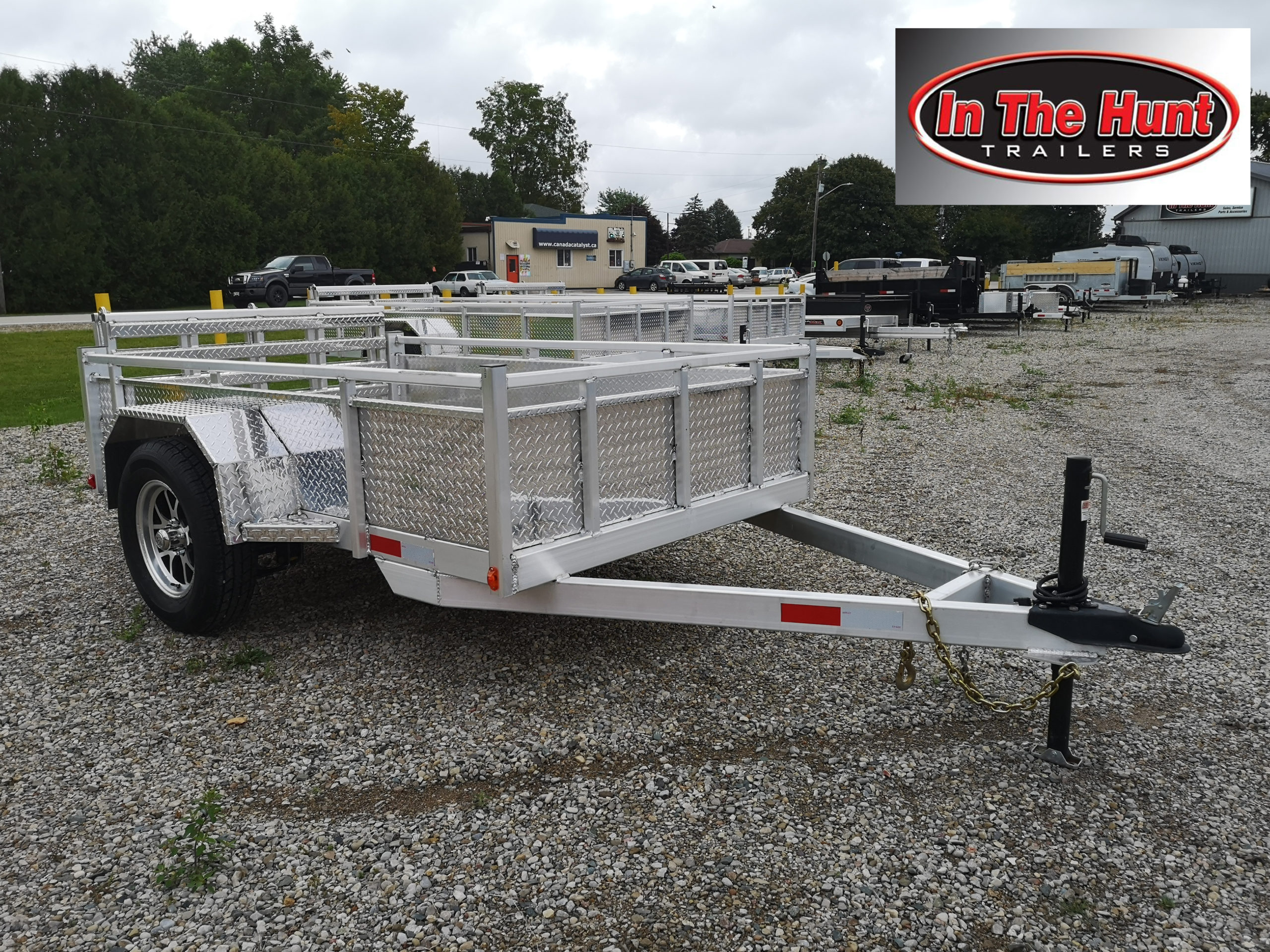 2025 Tow-Tek 5x8 All Aluminum Landscape Trailer - In The Hunt Trailers Inc.
